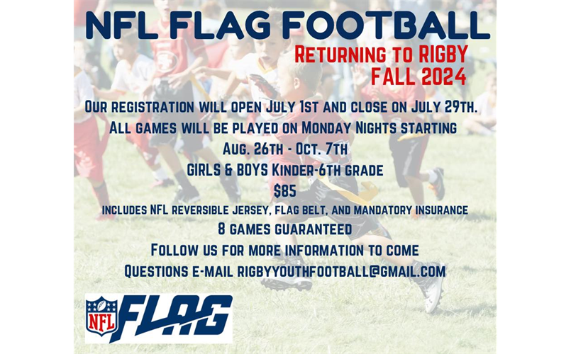 Rigby NFL Flag > Home